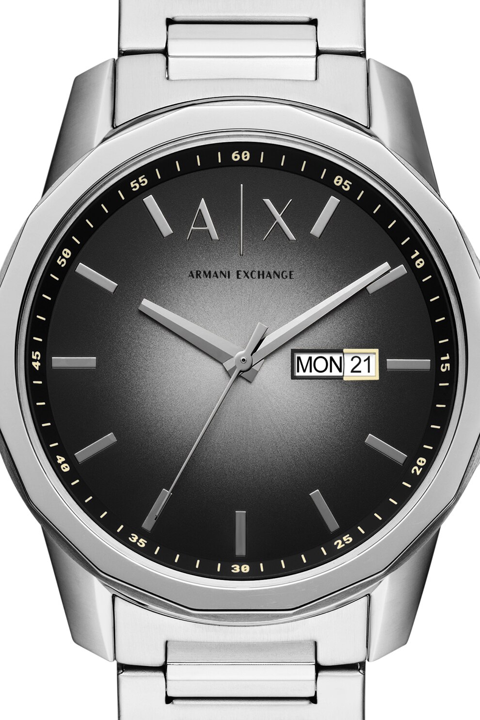 ARMANI EXCHANGE, Часовник от неръждаема стомана, Сребрист - eMAG.bg