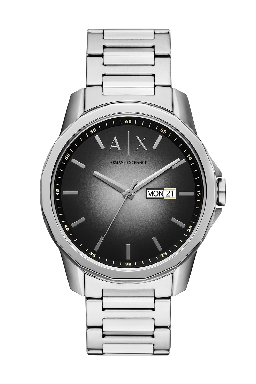 ARMANI EXCHANGE, Часовник от неръждаема стомана, Сребрист - eMAG.bg