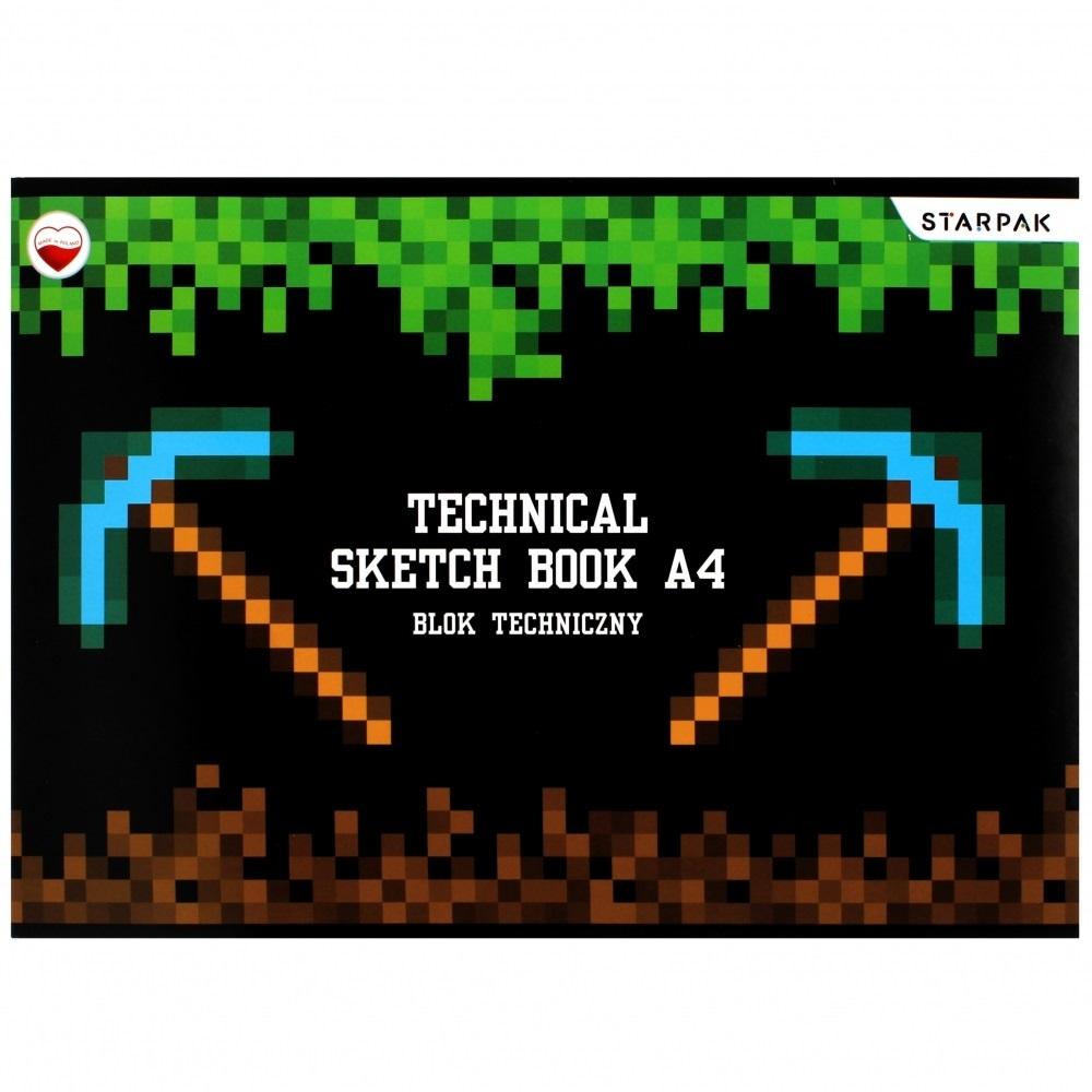 Set 20 Blocuri tehnice, Starpak, A4, Foi albe, Multicolor - eMAG.ro