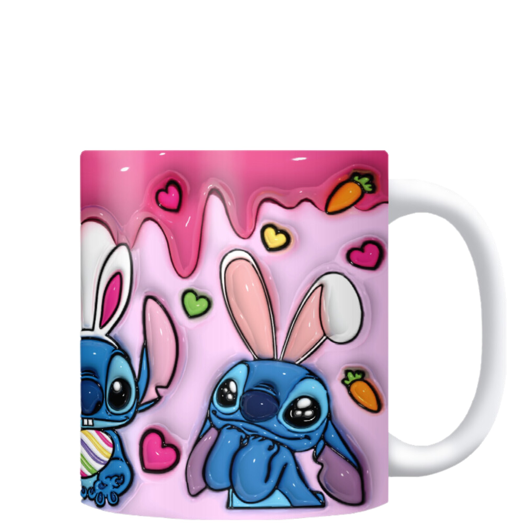 Cana alba, Personalizata Paste, Easter Bunny Stitch, Ceramica, 325 ml ...