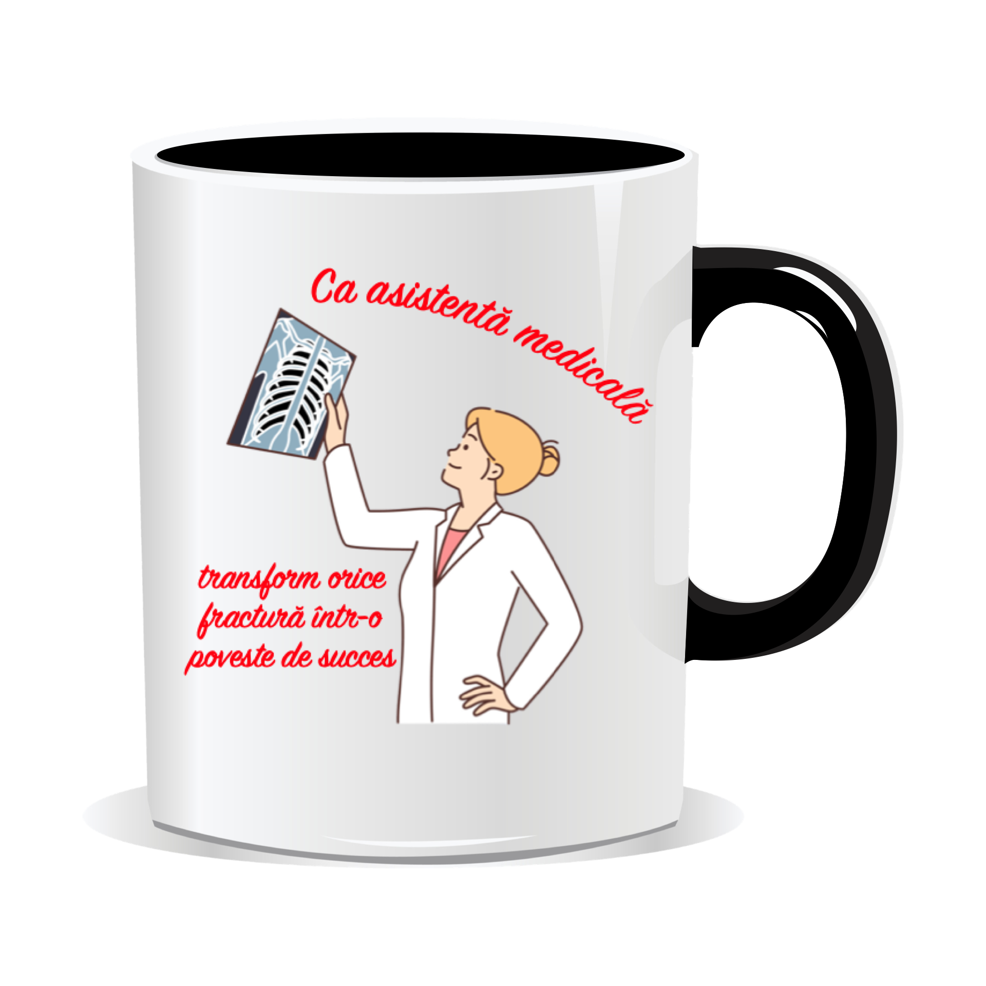 Cana personalizata pentru asistenta medicala, Transform orice fractura ...