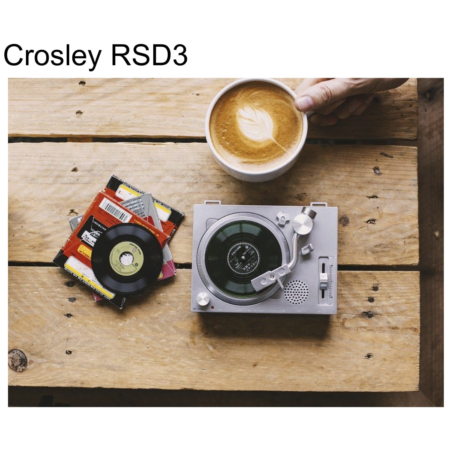 Pick-Up, Record Store Day, USB/Baterii, 155x71x119 mm, Gri - eMAG.ro