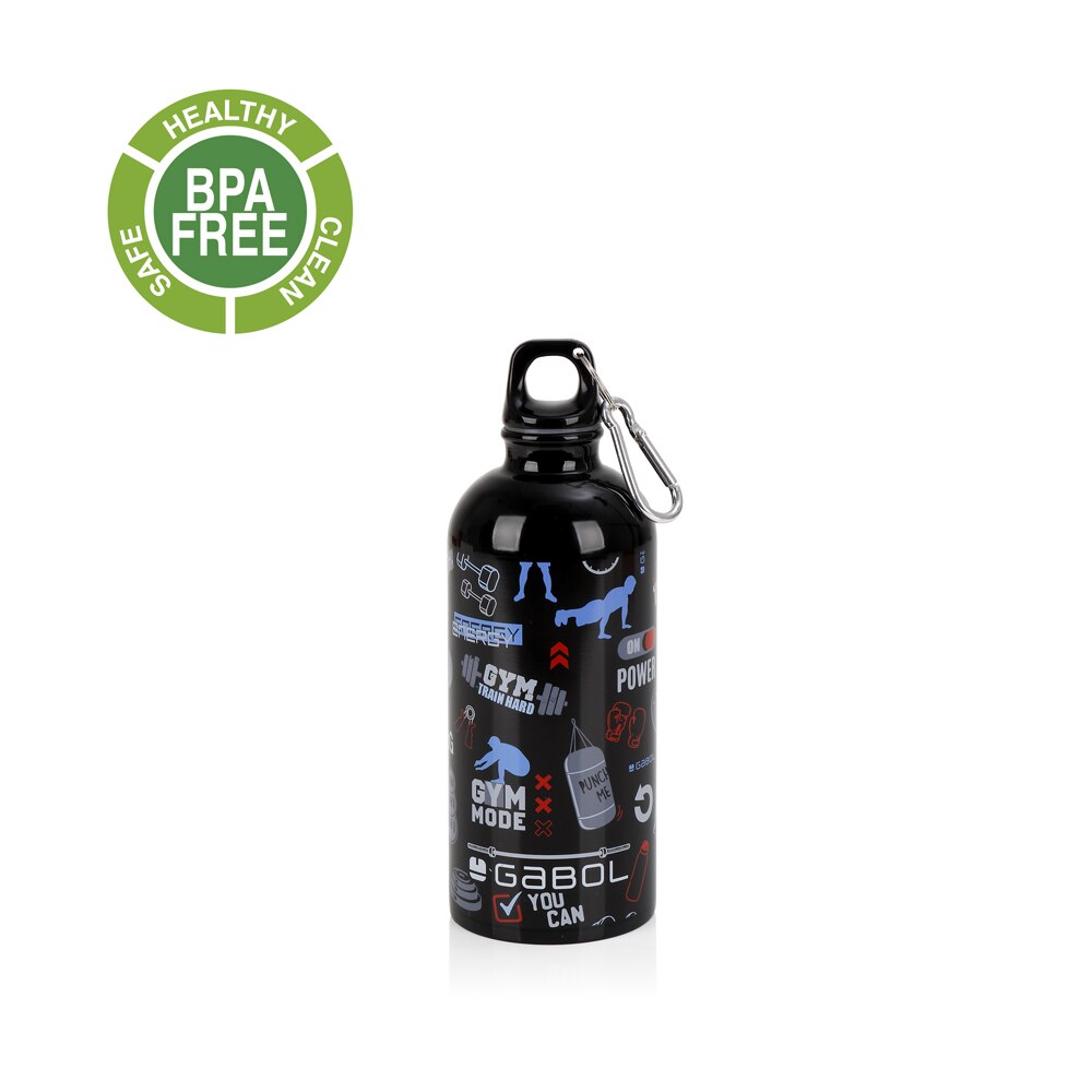 Бутилка за вода Gabol Training, Алуминиева, 600мл - eMAG.bg