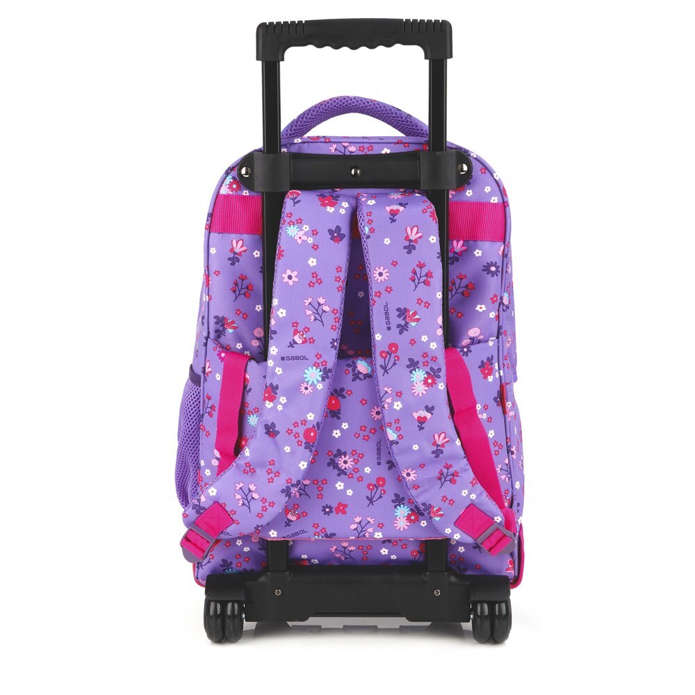 Rucsac scolar cu roti Gabol Violet, 34 x 46 x 20 cm - eMAG.ro