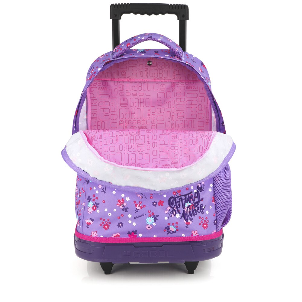 Rucsac scolar cu roti Gabol Violet, 34 x 46 x 20 cm - eMAG.ro