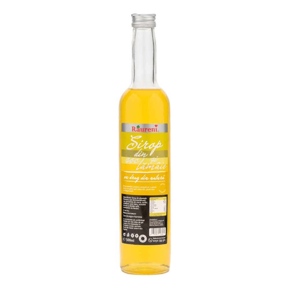 Set 2 x Sirop de Soc si Lamaie, Raureni, 500 ml - eMAG.ro