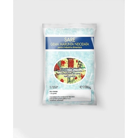 Sare Neiodata 1Kg x25/sac Salina Bacau - eMAG.ro