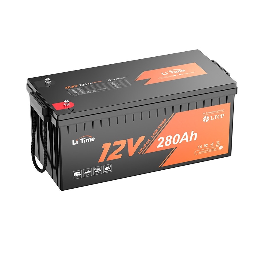 Acumulator solar LiTime, 12V 280Ah, Protectie Low-Temp, 2560W, Negru ...