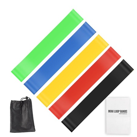 Set de 5 benzi de reabilitare cu rezistenta plata，pentru stretching ...