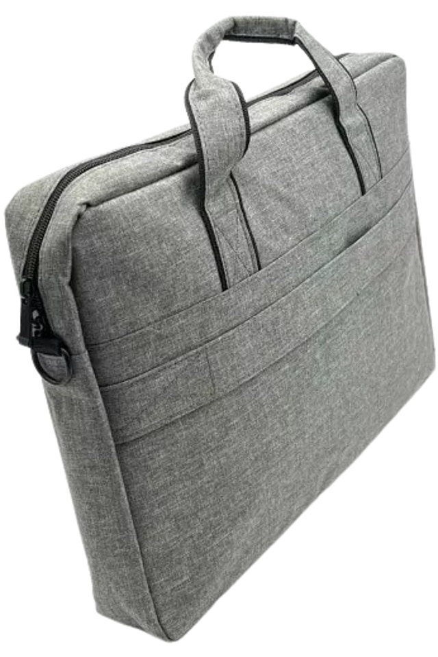 Geanta laptop, gri, poliester, 36x28 cm - eMAG.ro