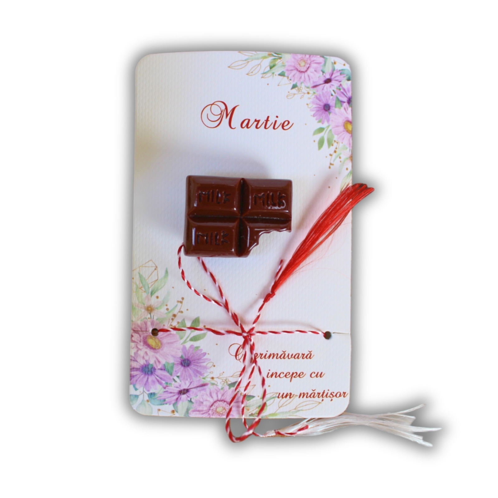 Martisor - Brosa Handmade 'Crinis - Piece of chocolate', Lut Polimeric ...