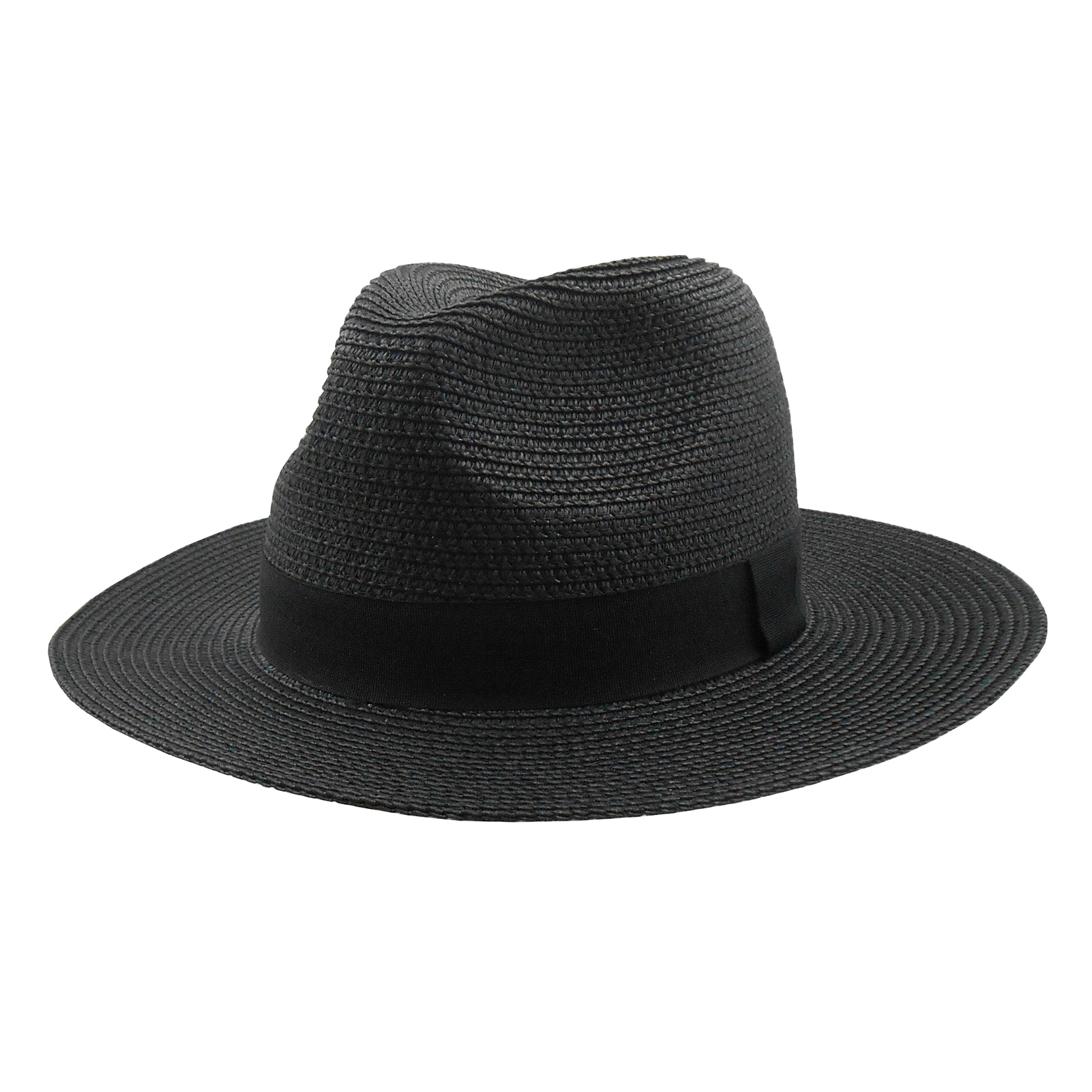 Palarie de soare Sayoyo unisex, de vara, cu panglica neagra, Negru ...