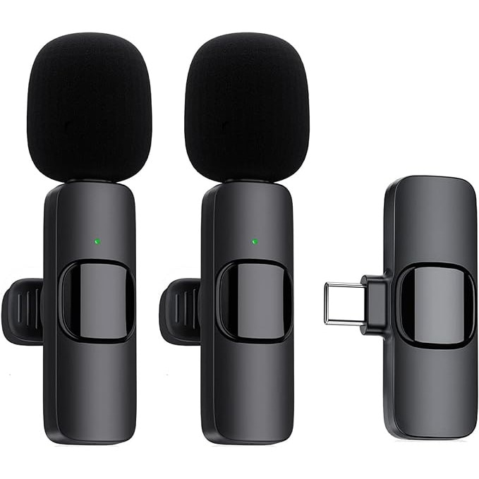 Set 2 microfoane/receptor, JENUOS®, 2.4GHz, Profesionale, Fara fir ...