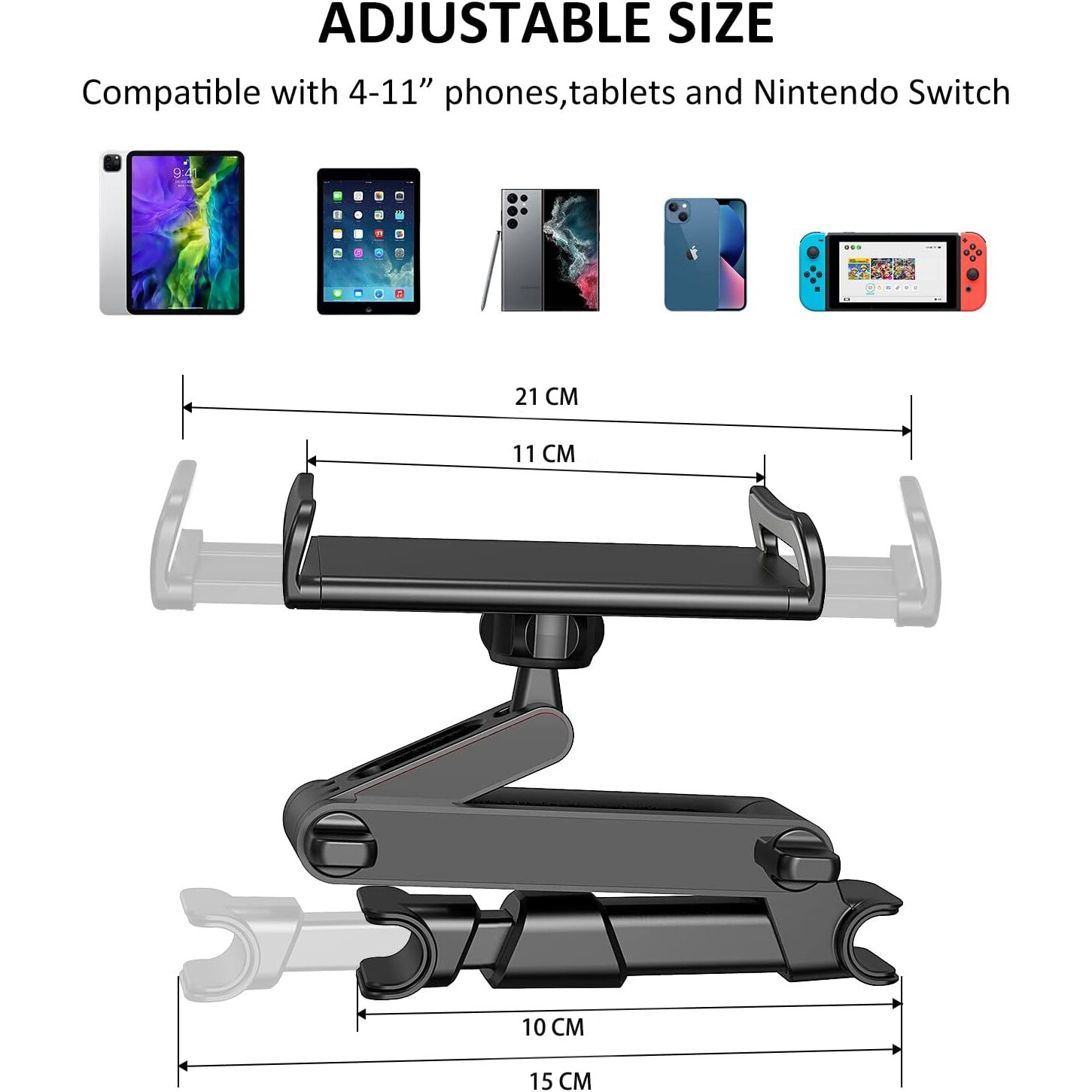 Suport Auto De Telefon Sau Tableta Pentru Tetiera Cu Brat Extensibil ...