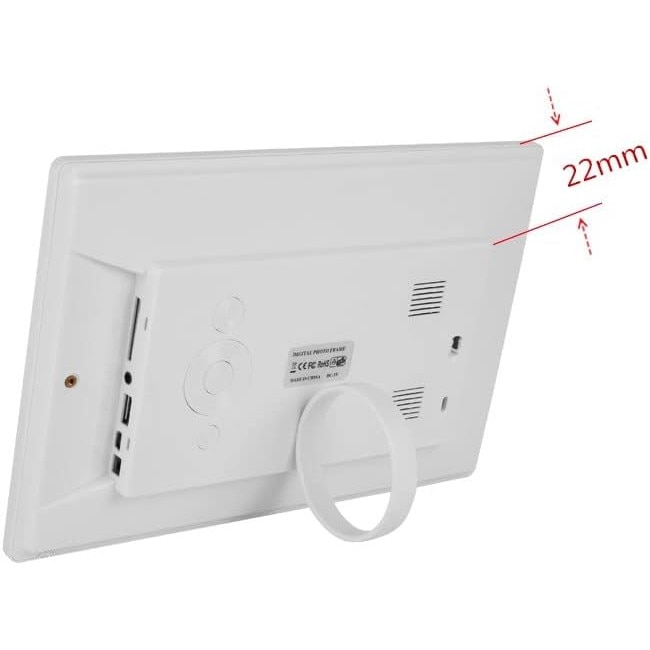 Rama foto digitala, LCD de 10.1 inch, cu telecomanda, alba - eMAG.ro