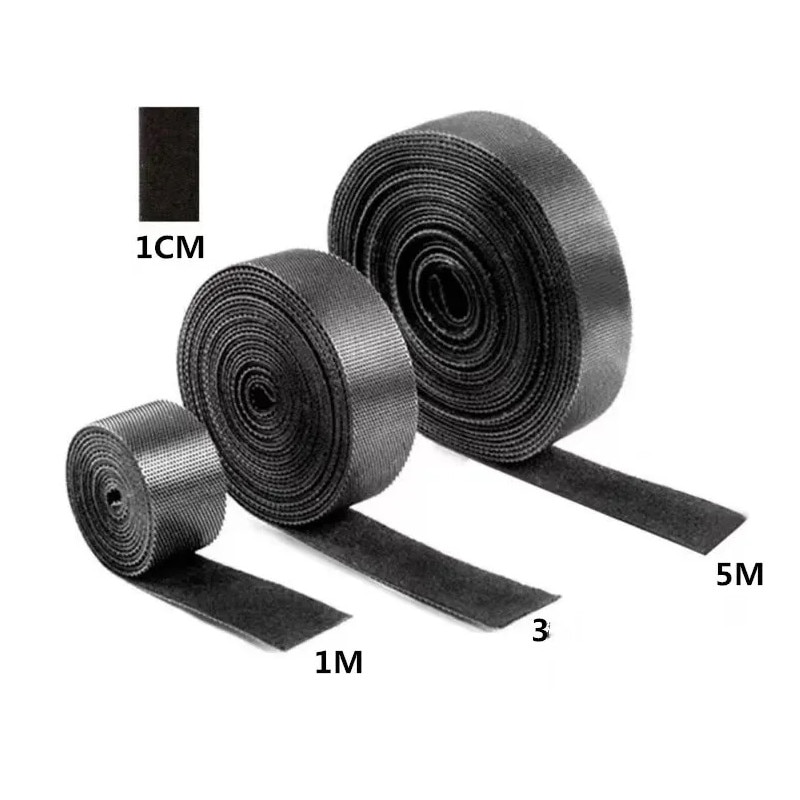 Banda cu scai tip velcro, Active, organizator cabluri 1m, negru - eMAG.ro