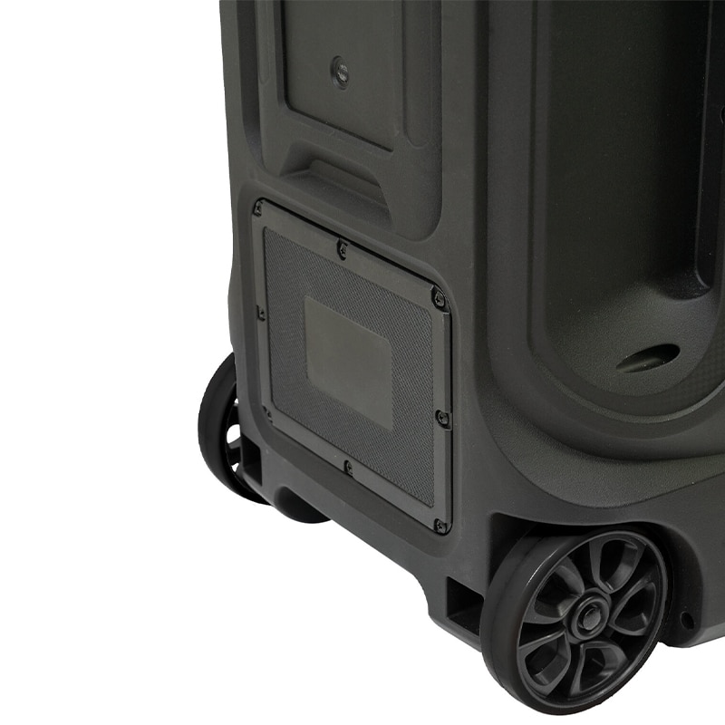 Boxa portabila cu LED Ibiza, 800W, Bluetooth, USB, AUX, microfon cu fir ...