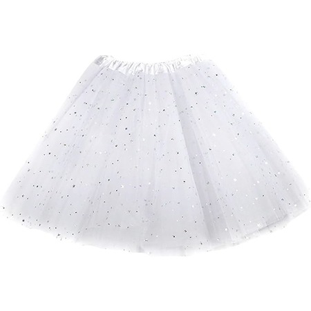 Fusta tutu din tul cu 3 straturi, design cu stele sclipitoare, Marimea ...