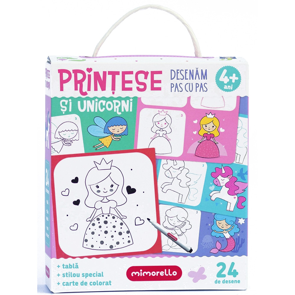 Joc educativ Mimorello - Desenam pas cu pas, Printese - eMAG.ro