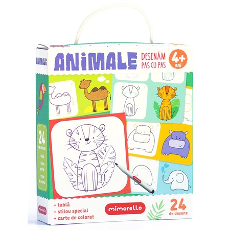 Joc educativ Mimorello - Desenam pas cu pas, Animale - eMAG.ro