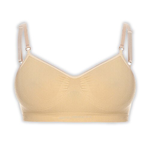 Bustiera sport, Brubeck, Bumbac, Bej, 70A EU - eMAG.ro