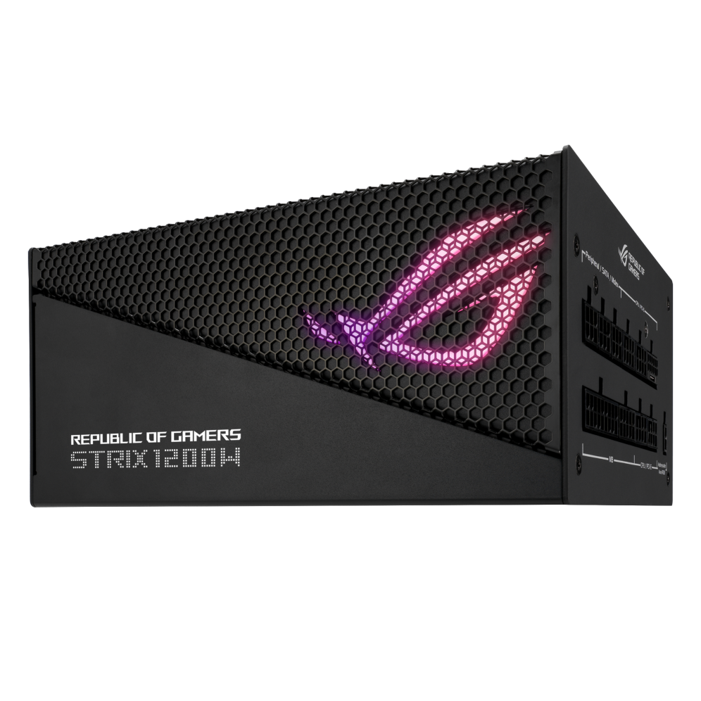 Sursa PC full modulara Asus ROG Strix 1200W Aura Edition, 80 PLUS Gold ...