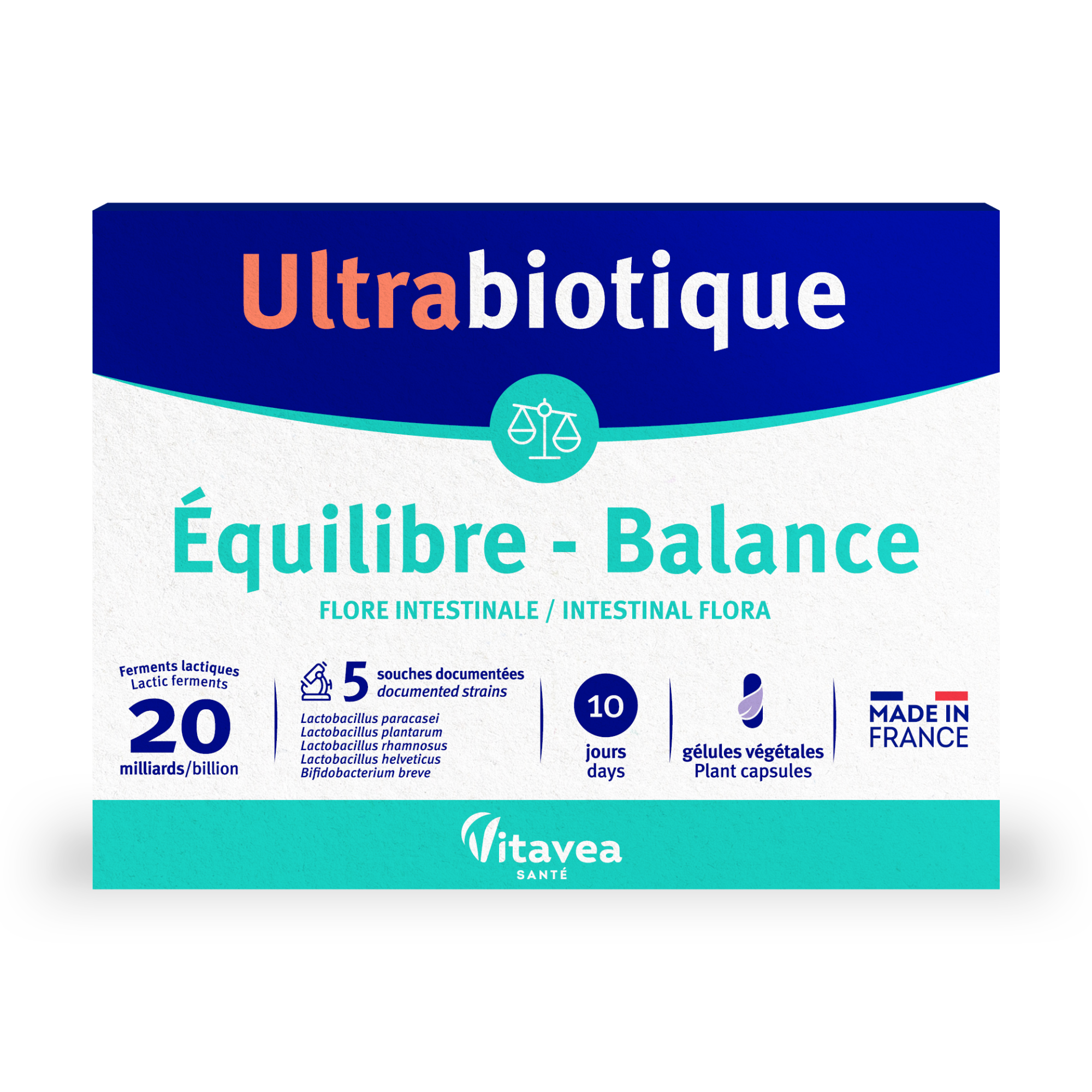Probiotice Ultrabiotique Equilibre, 10 capsule - eMAG.ro