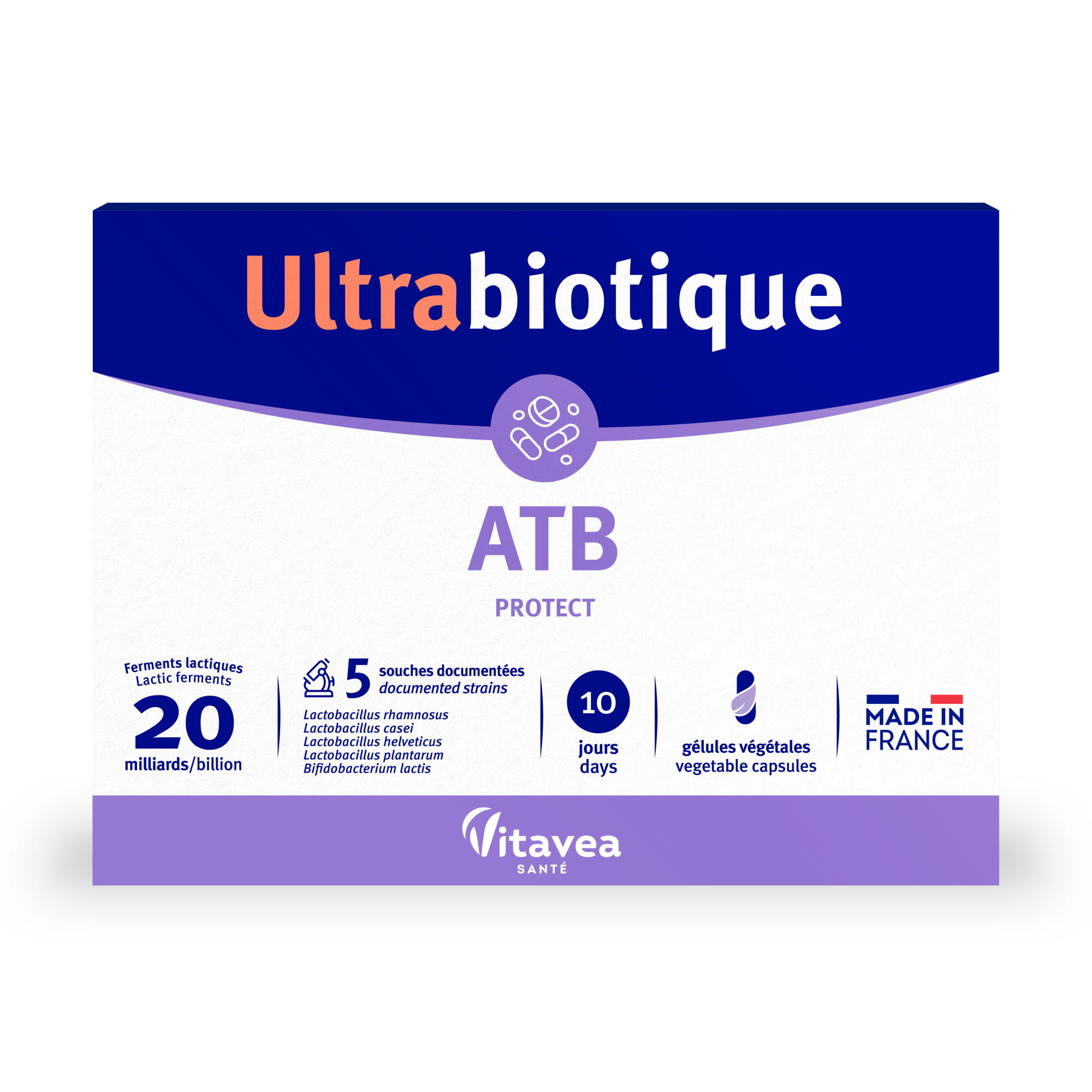 Probiotice Ultrabiotique ATB PROTECT, 10 capsule - eMAG.ro