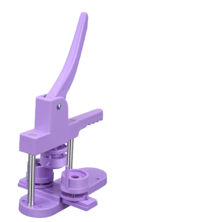 Set 300 de butoane, Presa pentru insigne, DIY, Manuala, Plastic, 23.5 x ...