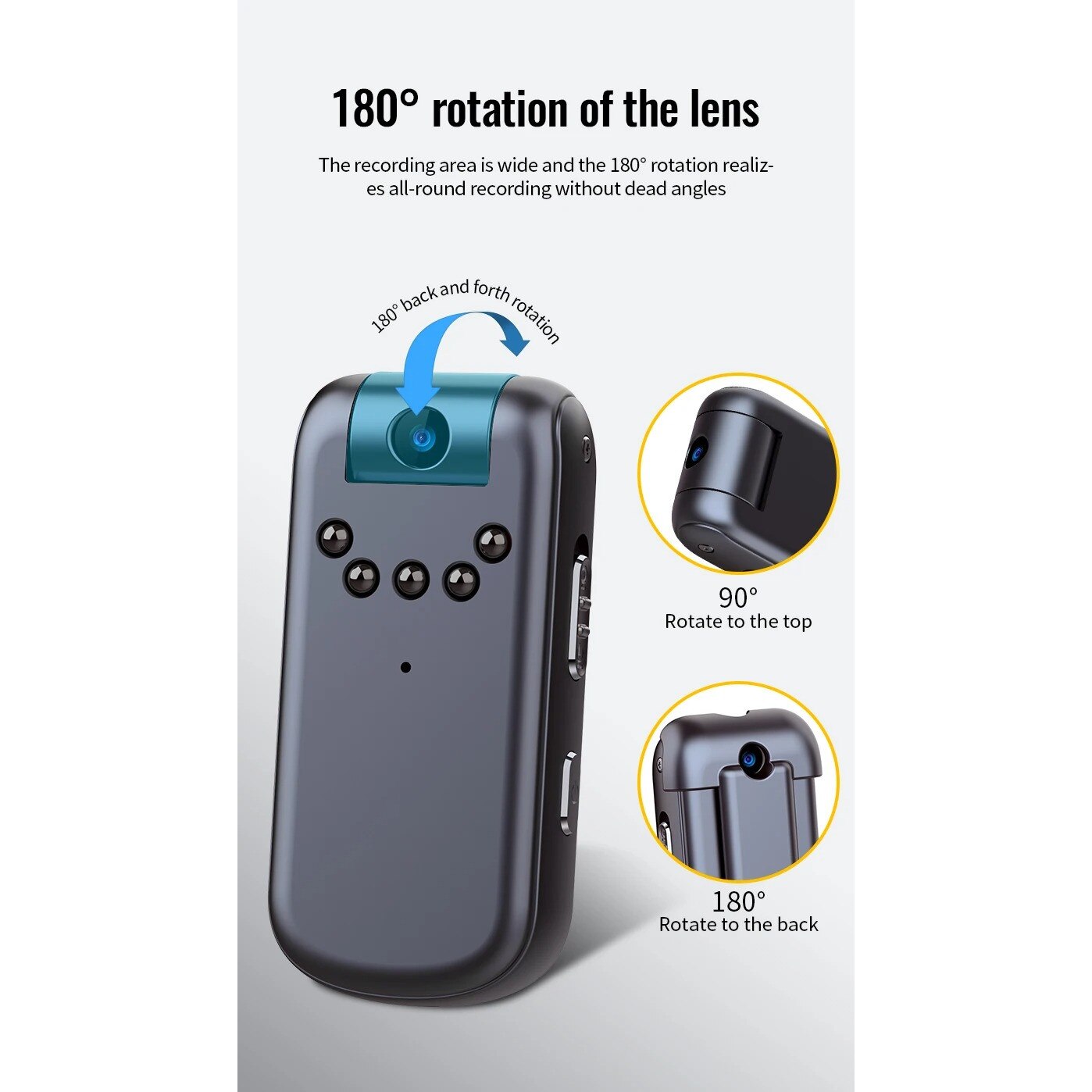 Mini Camera Video Portabila Si Reportofon, IMODIX®, Rezolutie 1080p HD ...