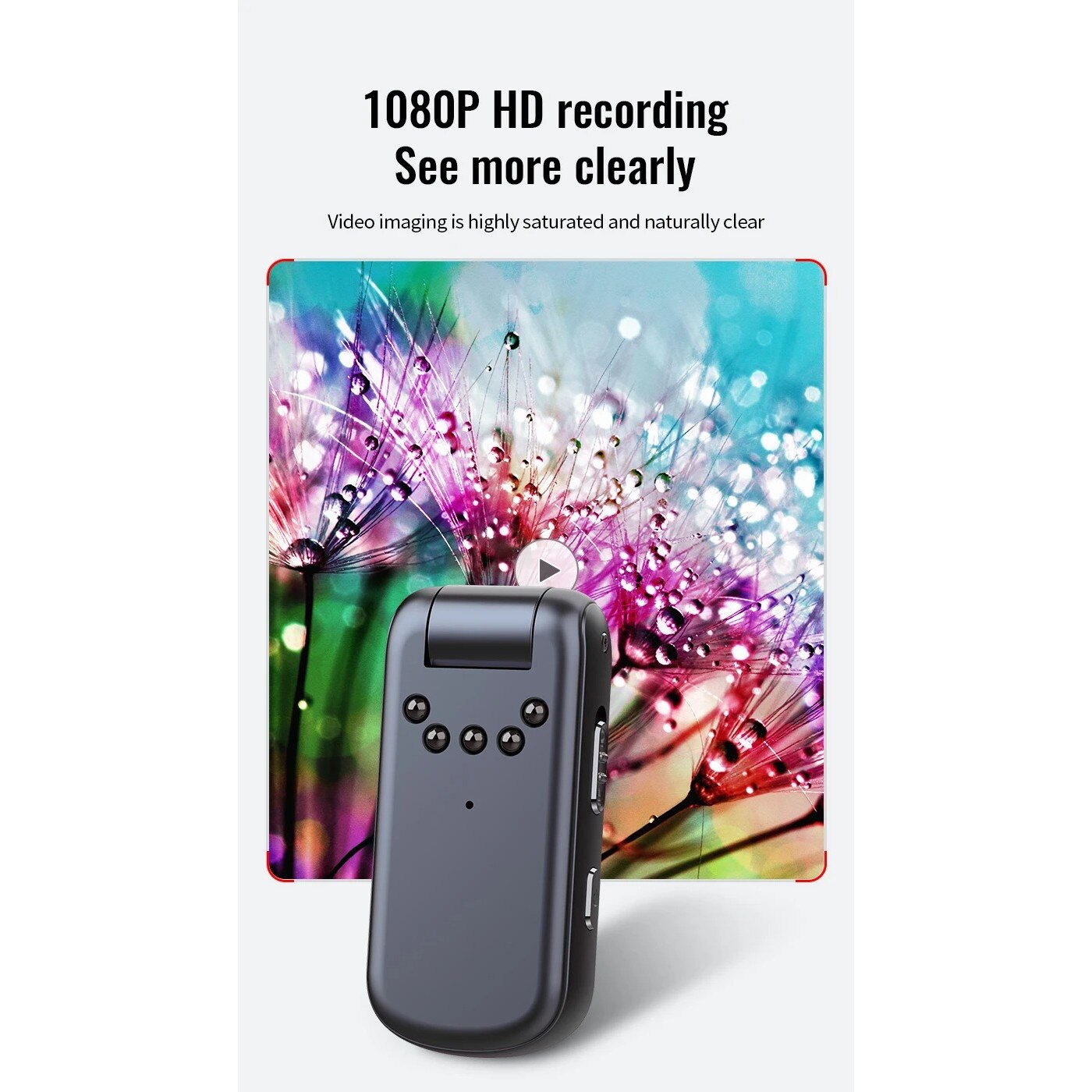 Mini Camera Video Portabila Si Reportofon, IMODIX®, Rezolutie 1080p HD ...