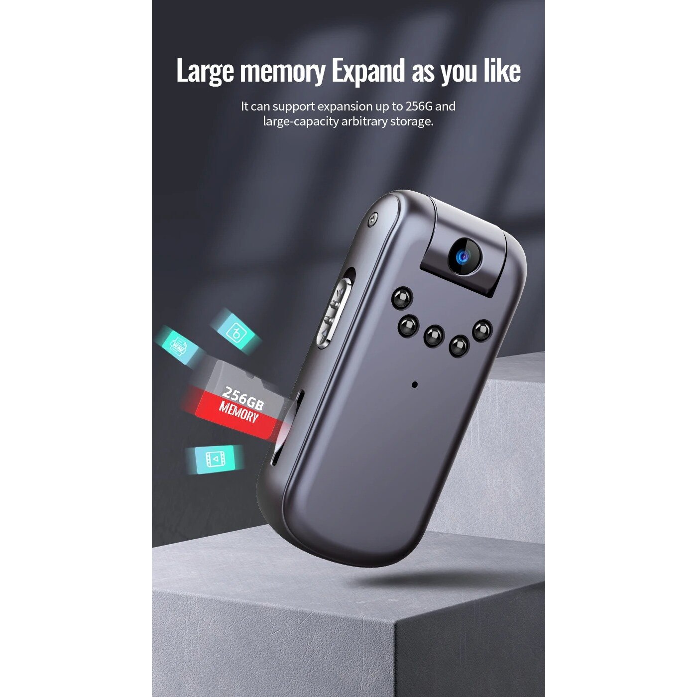 Mini Camera Video Portabila Si Reportofon, IMODIX®, Rezolutie 1080p HD ...