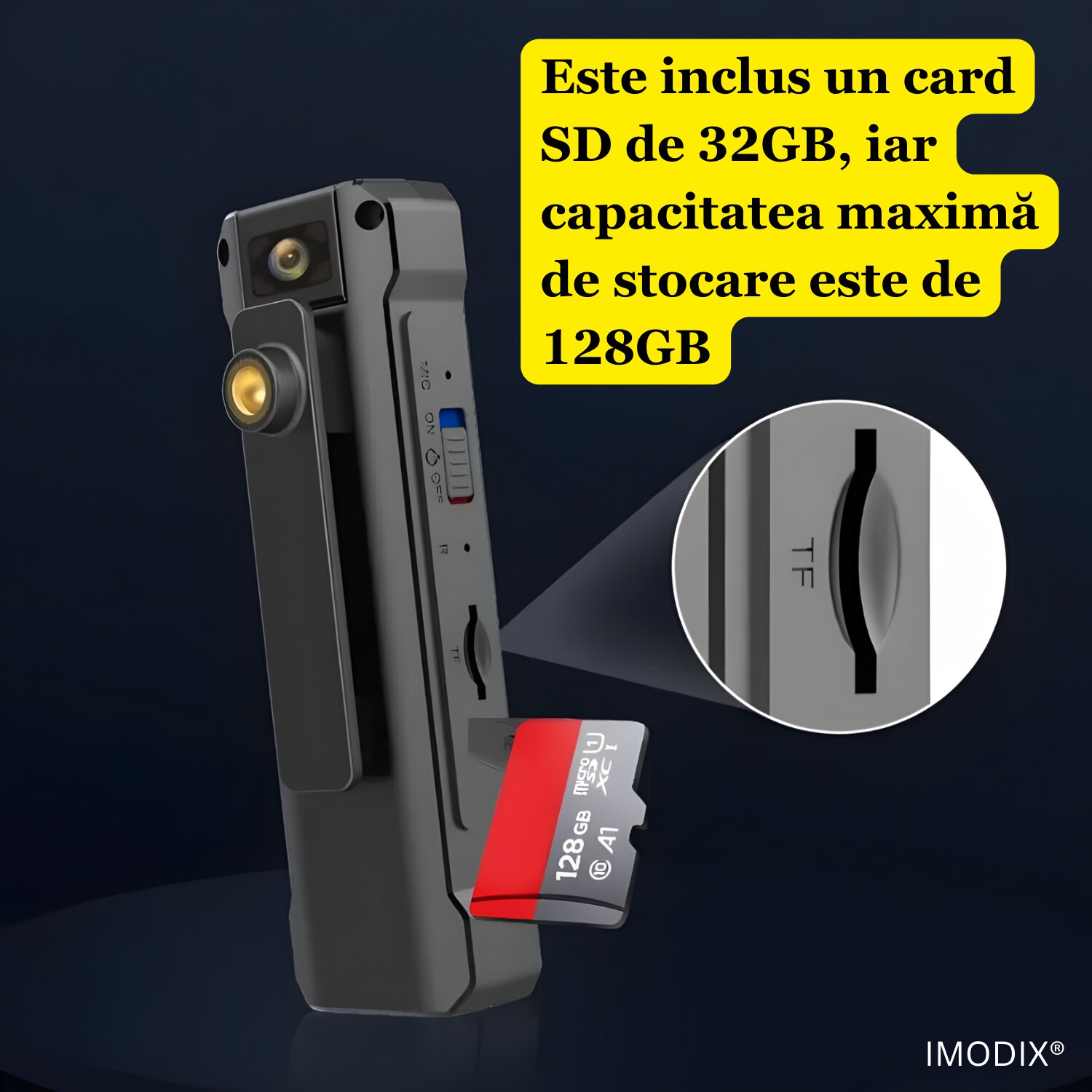 Mini Camera Video Portabila Si Reportofon, IMODIX®, Wi-Fi, Rezolutie ...