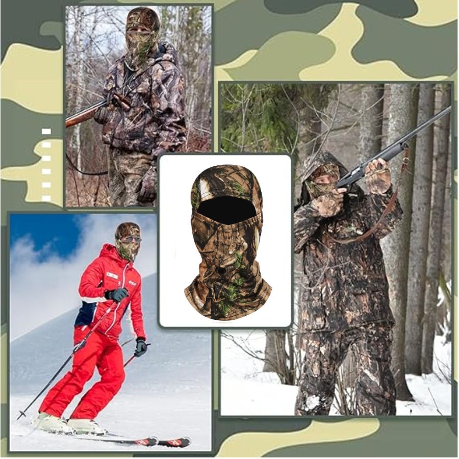 Cagula Tactica Combat de Iarna, 6in1 Multifunctionala, Camuflaj ...