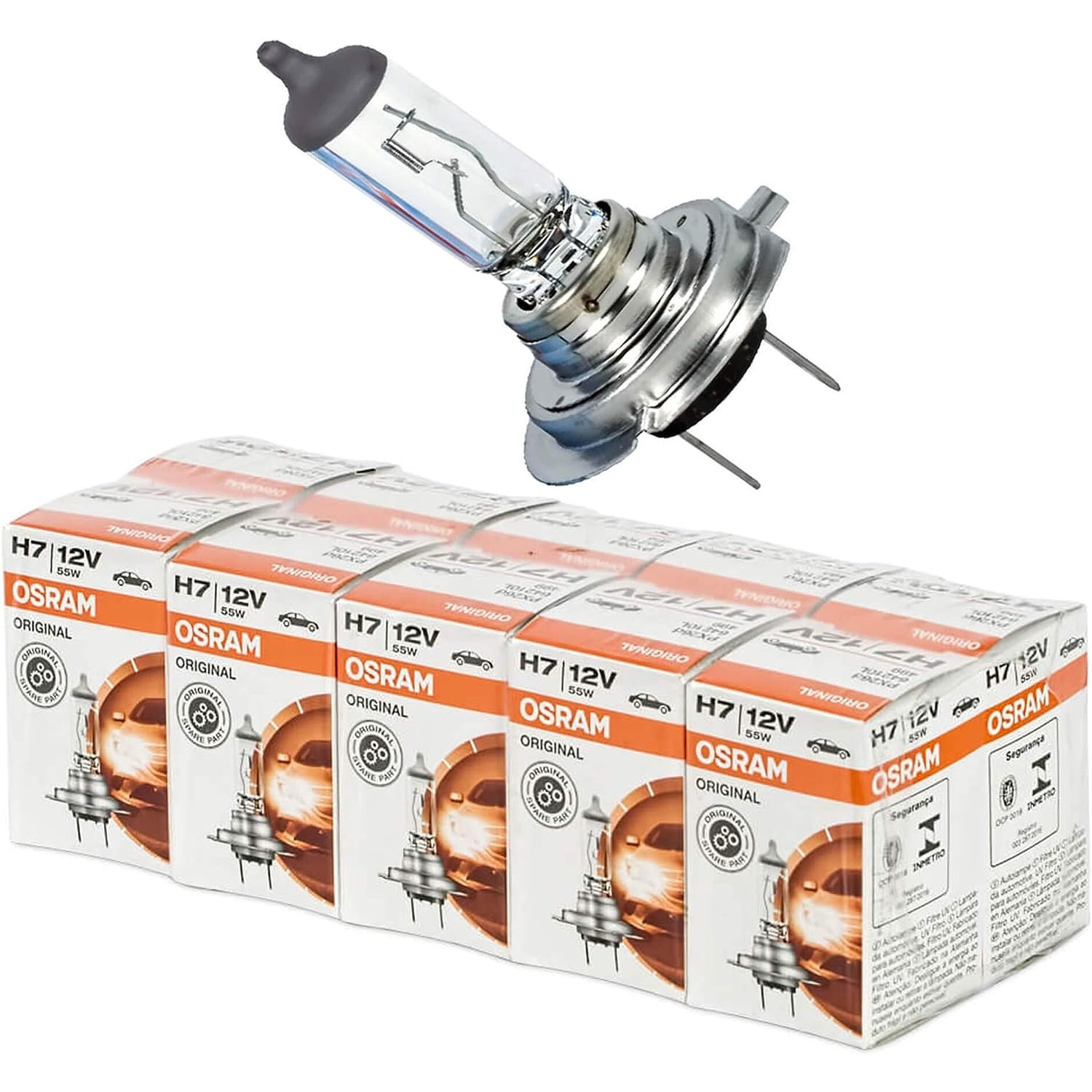 Set 10 Bucati Becuri Halogen H7 12V Osram Original - eMAG.ro