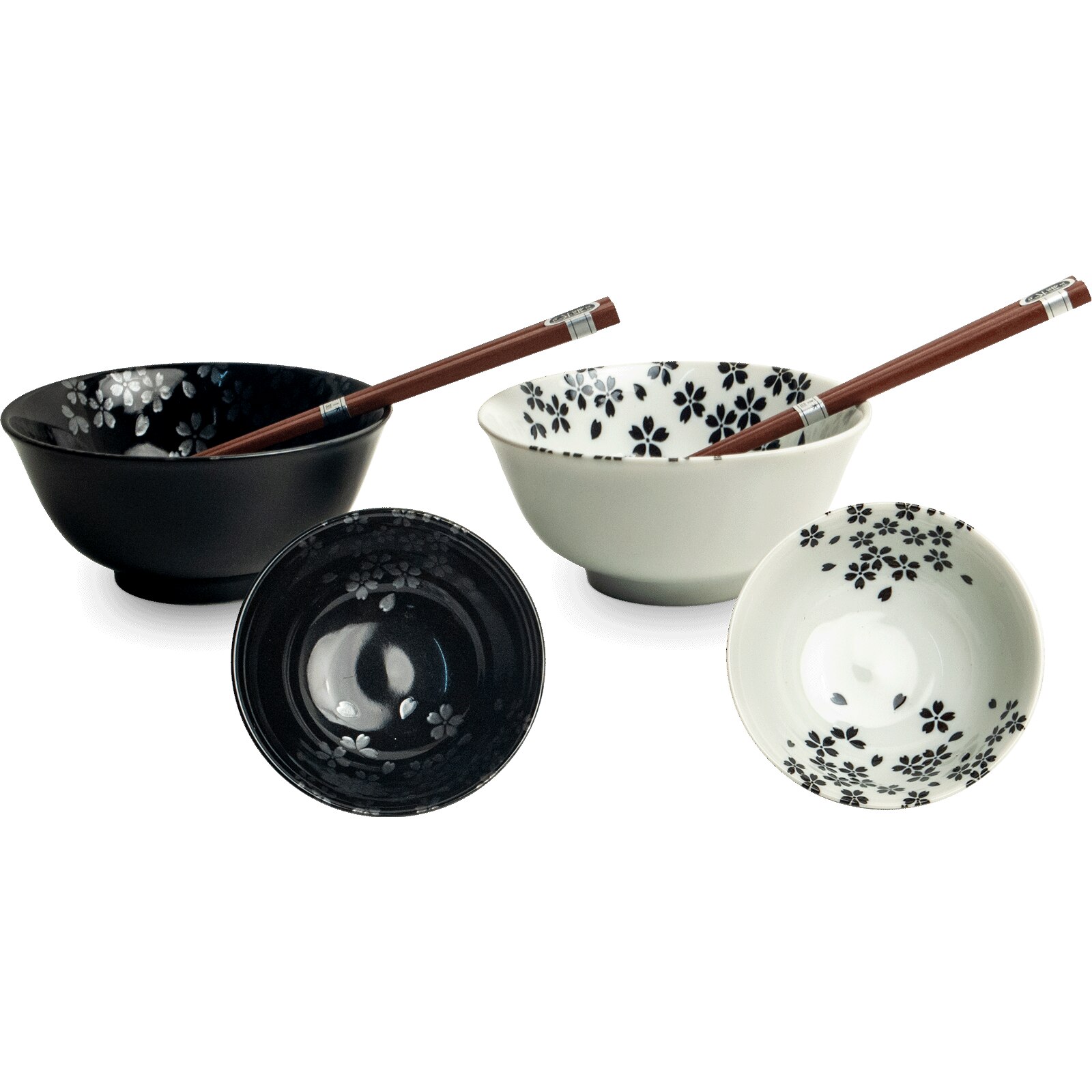 Set pentru supa cu doua boluri Black & White - eMAG.ro
