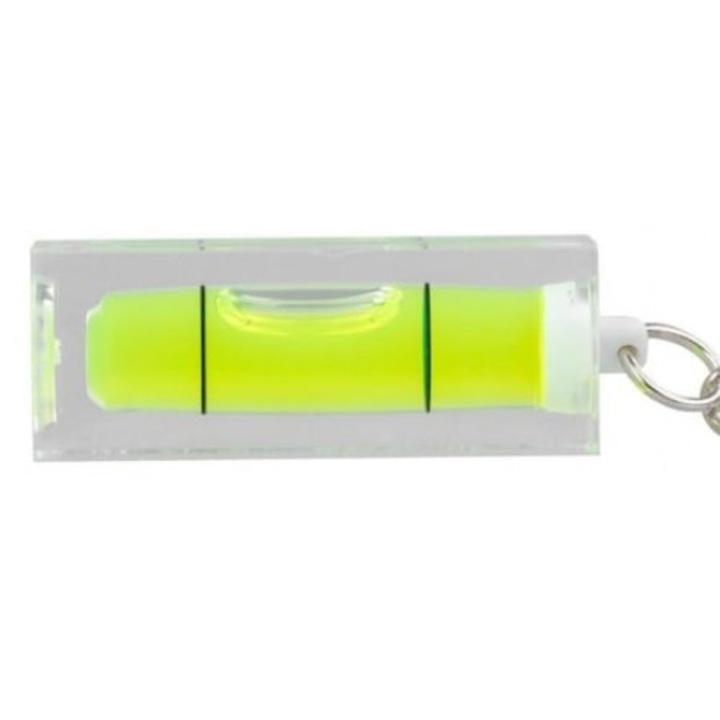 Nivela tip breloc cu o bula Mini level, 40x15x15 mm, Dactylion® - eMAG.ro