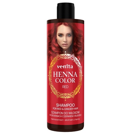 Sampon Henna Color Red, pentru par in nuante de rosu, Venita 300ml ...