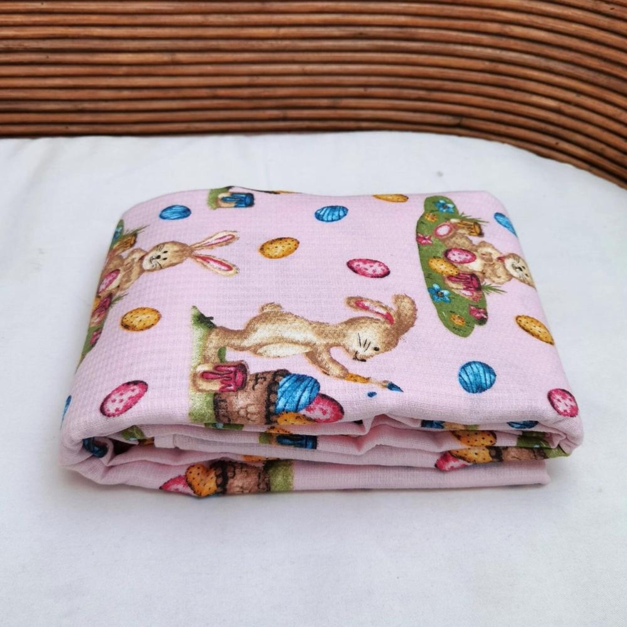 Fata de masa Kotonia Home, Paste, 100% bumbac, tesatura gofrata, roz 1 ...