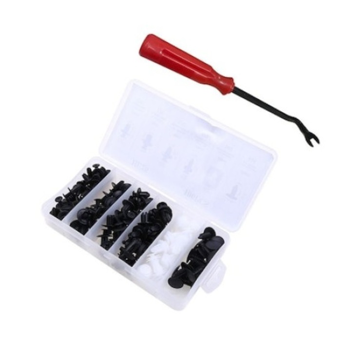 Set 100 clipsuri/cleme auto de fixare, tipuri, ustensila pentru ...