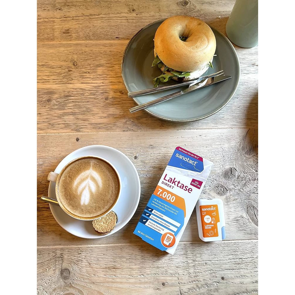 Mini Tablete pentru intoleranta lactoza Sanotact cu effect imediat, 90 ...