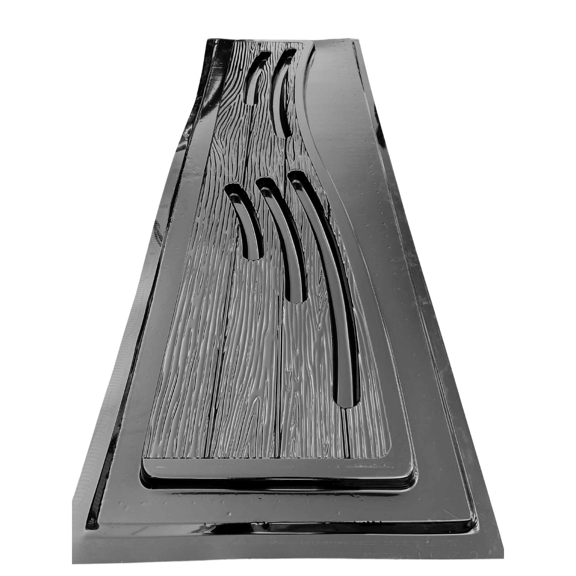 Matrita panou gard, model Scandura Romaneasca Up, plastic ABS, negru ...