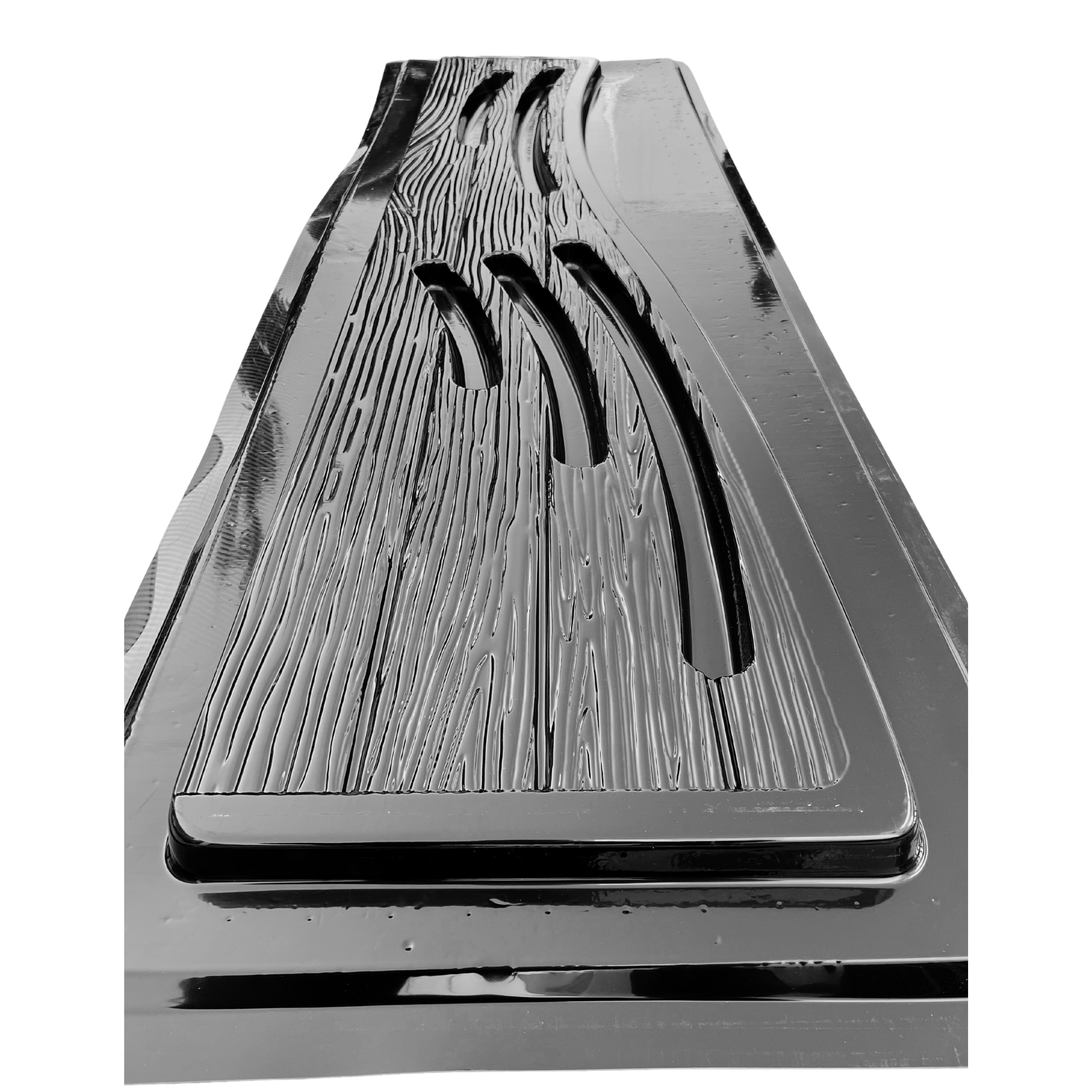 Matrita panou gard, model Scandura Romaneasca Up, plastic ABS, negru ...