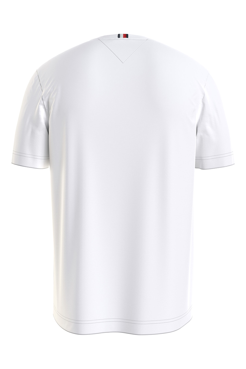 Tommy Hilfiger, Tricou cu imprimeu logo, Rosu, Alb, Bleumarin, L - eMAG.ro