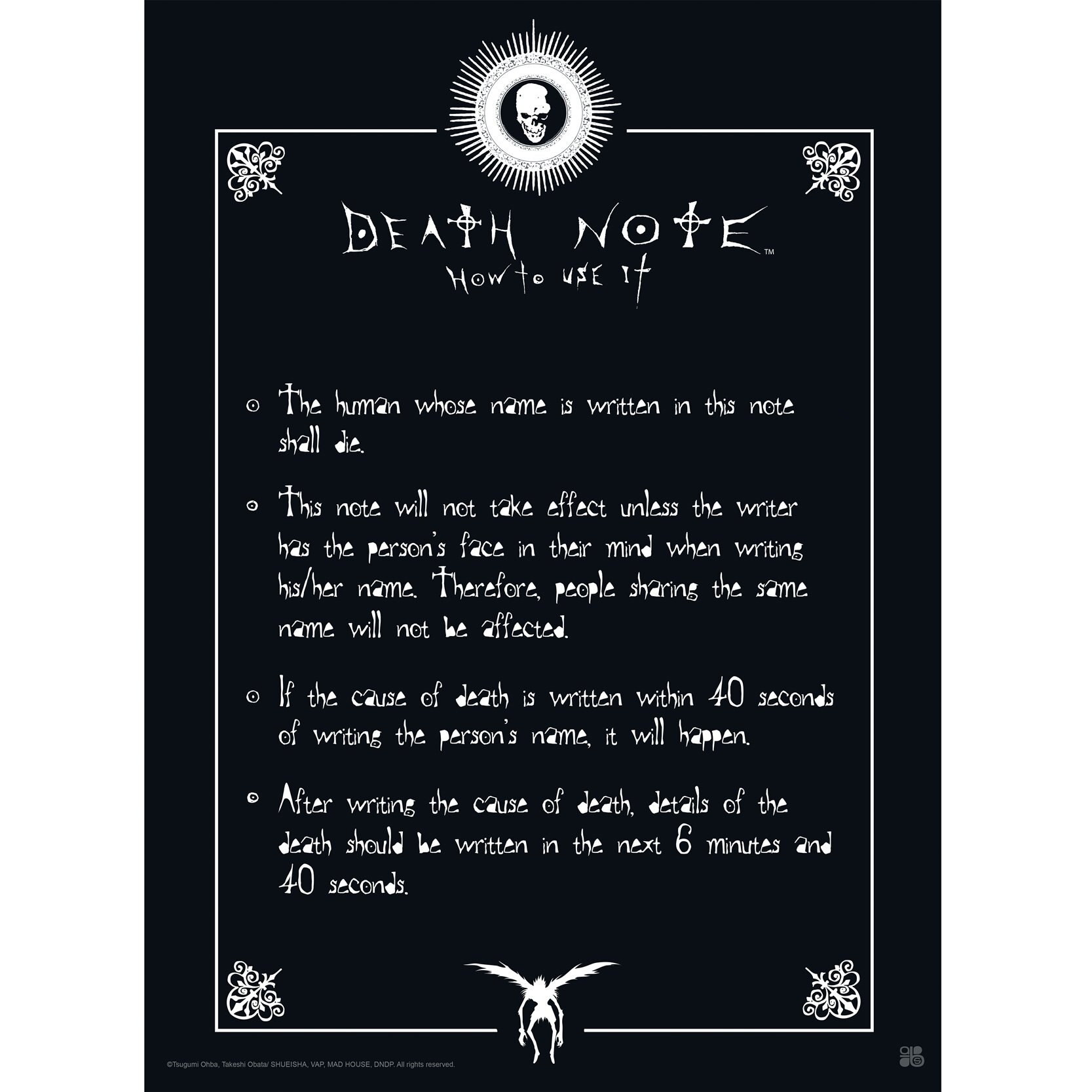 Poster DEATH NOTE, Rules, 52x38 cm - eMAG.ro