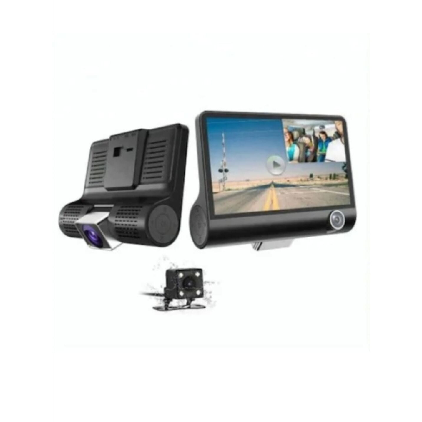 Camera Auto bord Cu ecran 4 inch Neagra 3 Camere - eMAG.ro