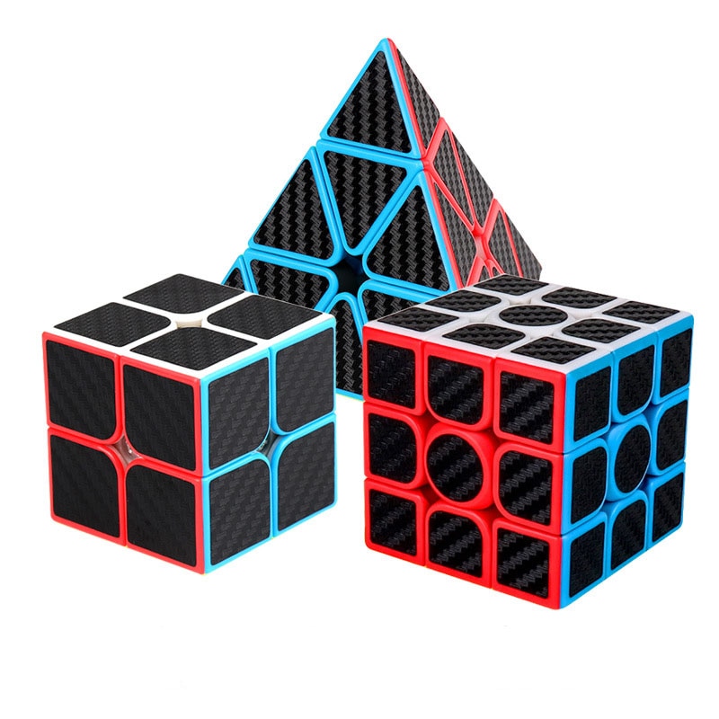 Set 4 Cuburi Rubik, JENUOS®, 2X2 3X3 Pyramide, Multicolor - eMAG.ro