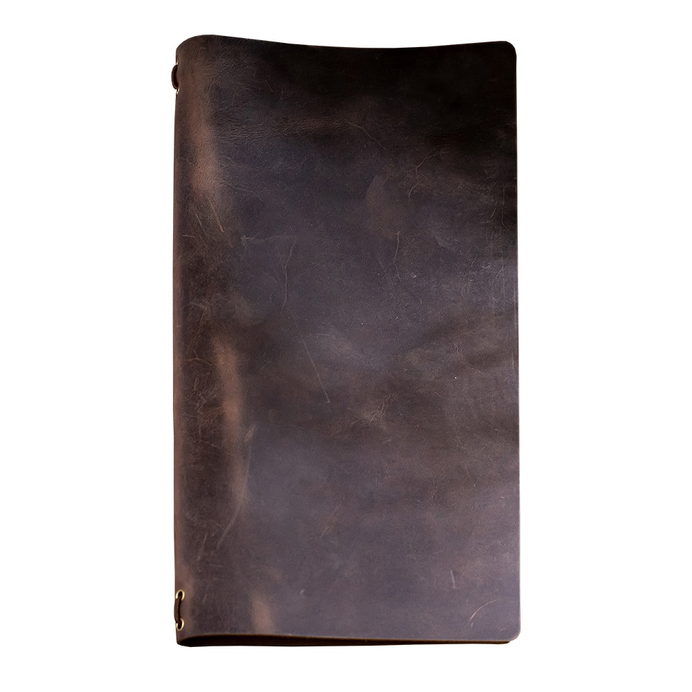 Mapa meniu, Bar, Leather Vintage, piele naturala, Unika, maro - eMAG.ro