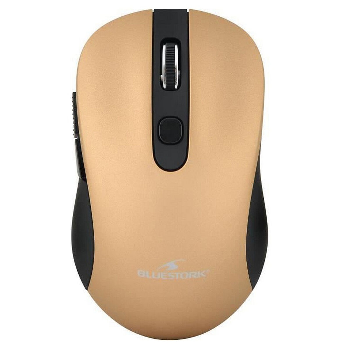 Mouse fara fir, Bluestork, Wireless, Negru/Auriu - eMAG.ro