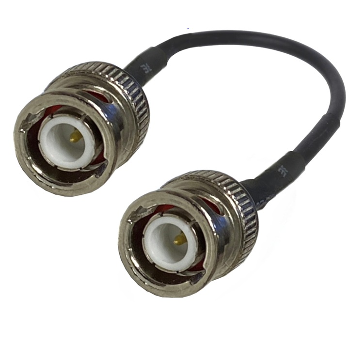 Mufa pigtail, BNC/BNC, RG174, 1m, Negru - eMAG.ro
